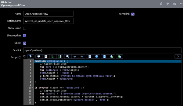 Server-Side UI Actions: Opening Links in a New Tab